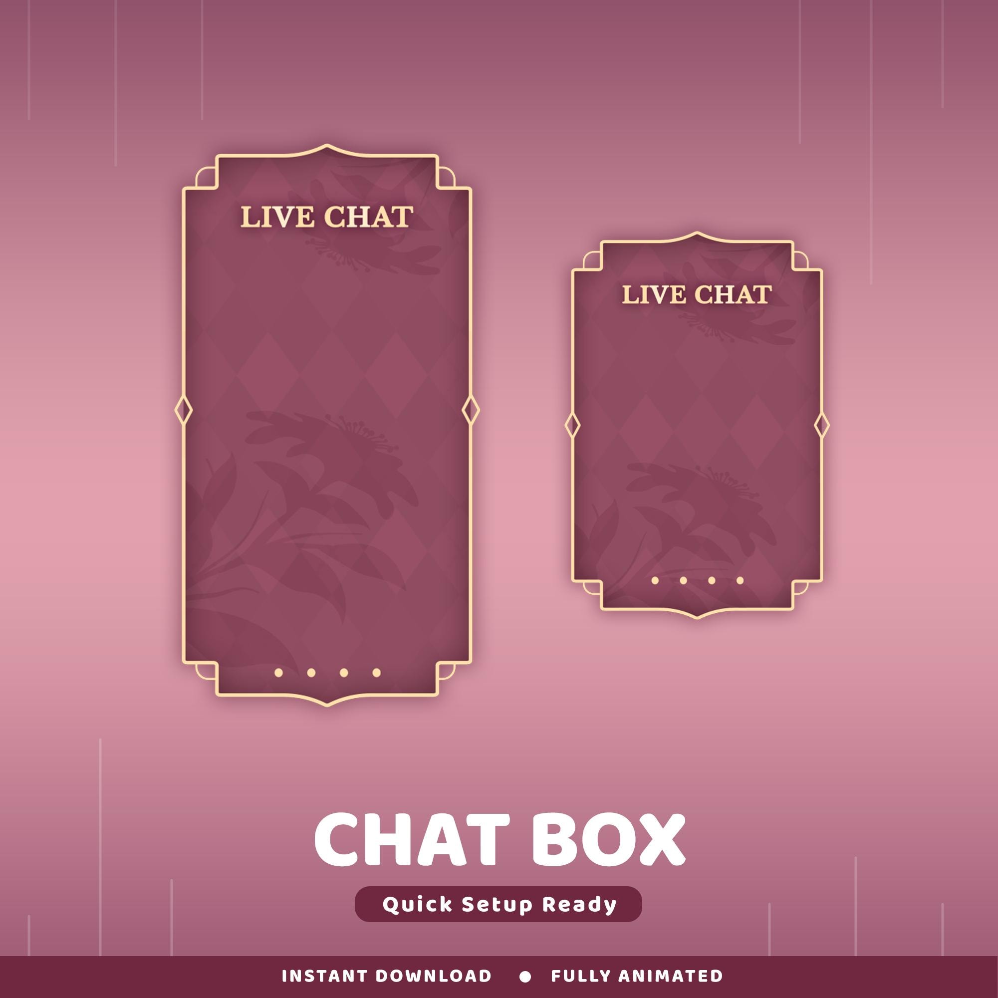 Floral Grace Animated Twitch Overlay Package, Animation Celestial, Pink ...