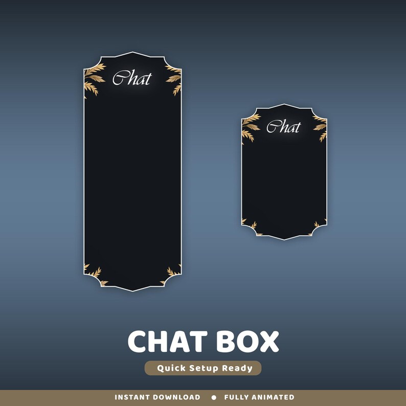 Moonlit Wreath Animated Twitch Overlay Package, Midnight Overlay ...