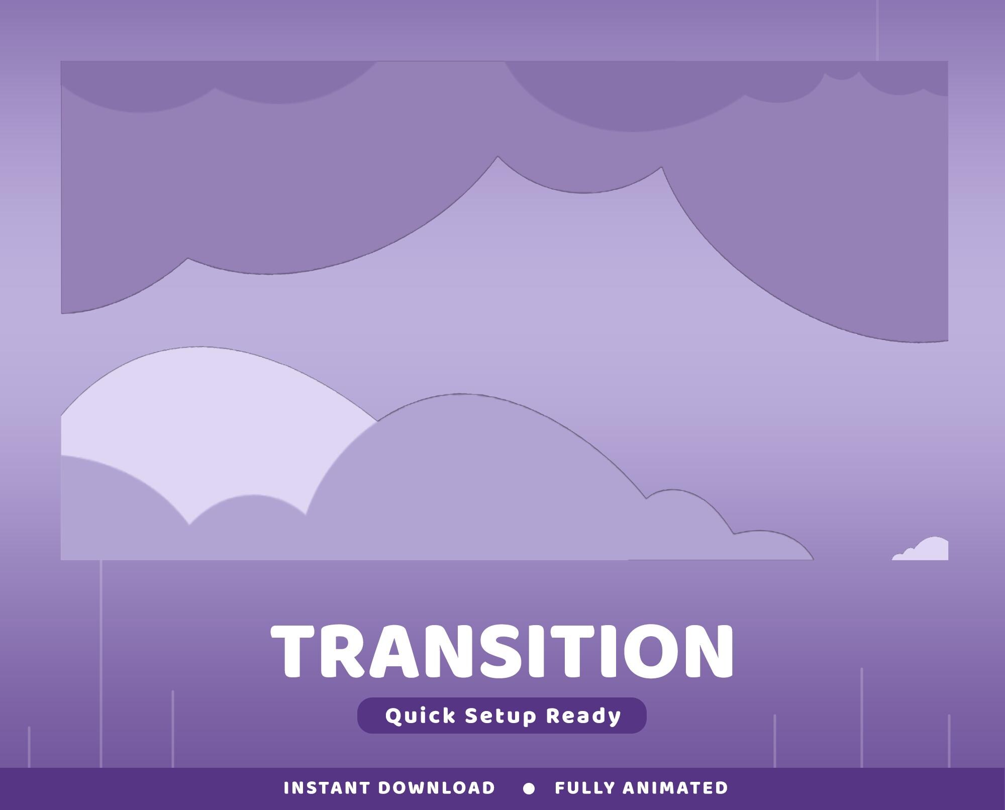 Lavender Dreams Animated Twitch Overlay Package, Pastel Aesthetic Cute ...