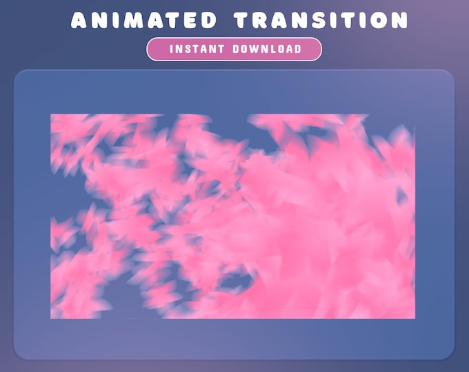 Sakura Flower Animated Twitch Scene Stinger Transition - Kawaii Pink ...