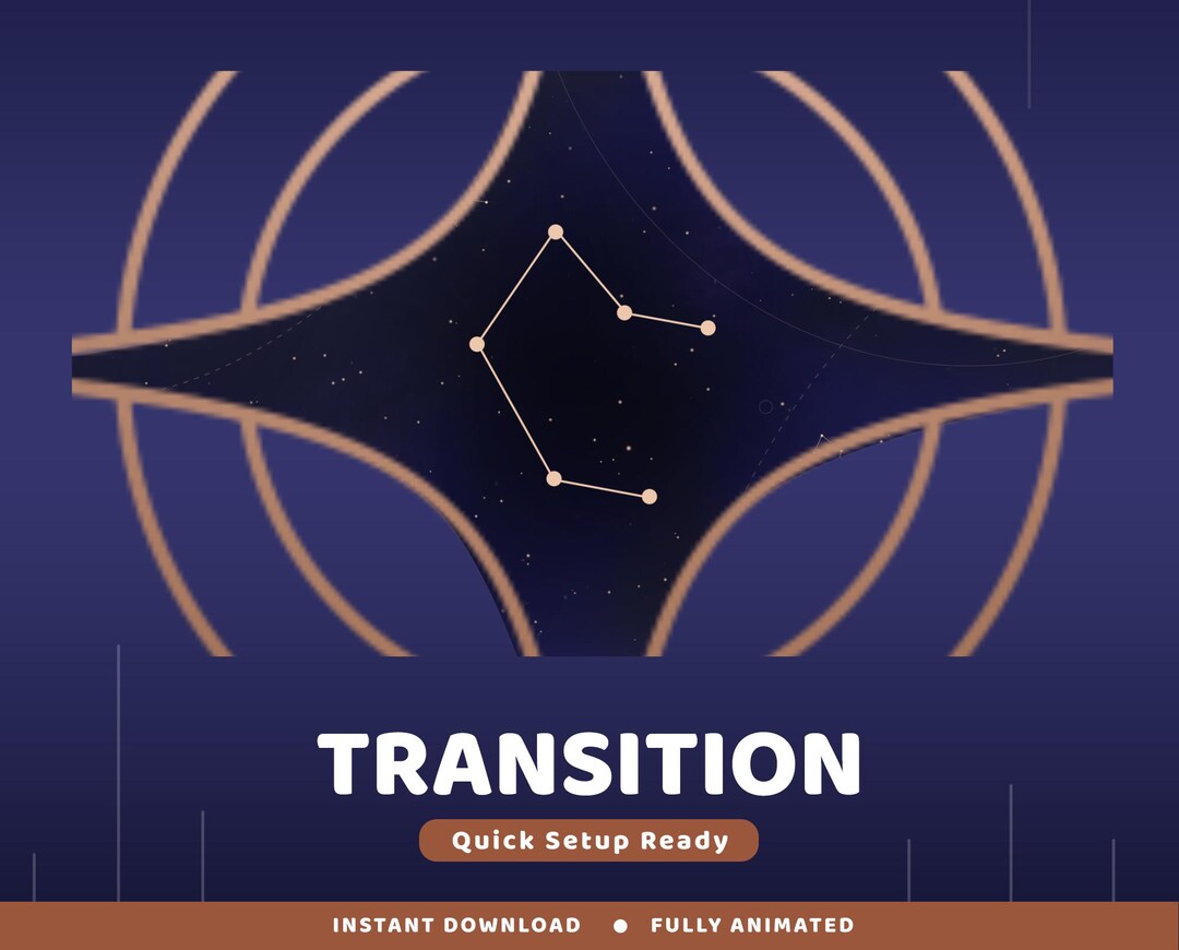 Galactic Grace Animated Stinger Transition Twitch Overlay Package ...