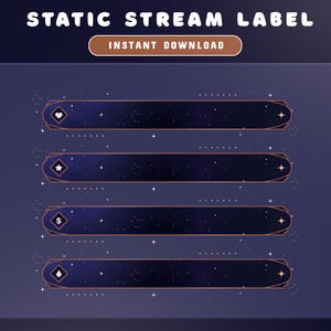 Galactic Grace Animated Twitch Overlay Package, Animation Celestial ...