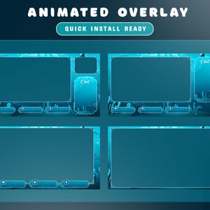 Ocean Animated Twitch Overlay Package, Animation Underwater, Jellyfish ...