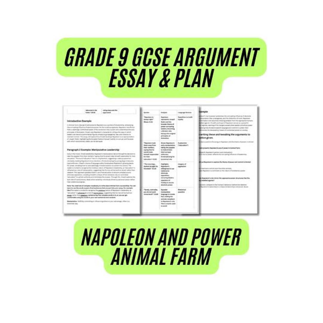 GCSE Animal Farm Power Essay Guide – Napoleon’s Role, Quotes & Analysis ...