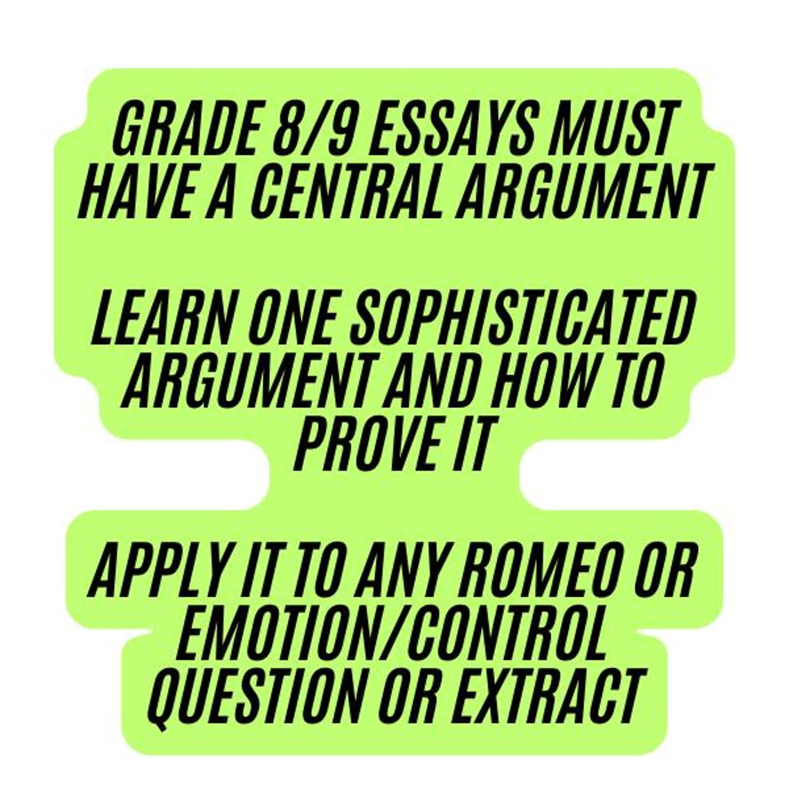 Grade 9 Romeo’s Emotions Essay & Plan – Instant Digital Download | High ...