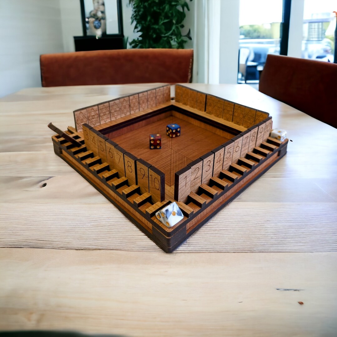 Handcrafted Shut the Box Game Family Game Night Peronsalization ...