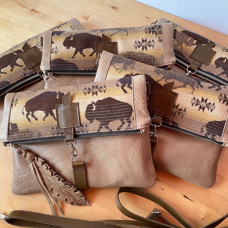 Leather Crossbody Bag Fold Over Bag Fold Over Purse Oregon - Etsy