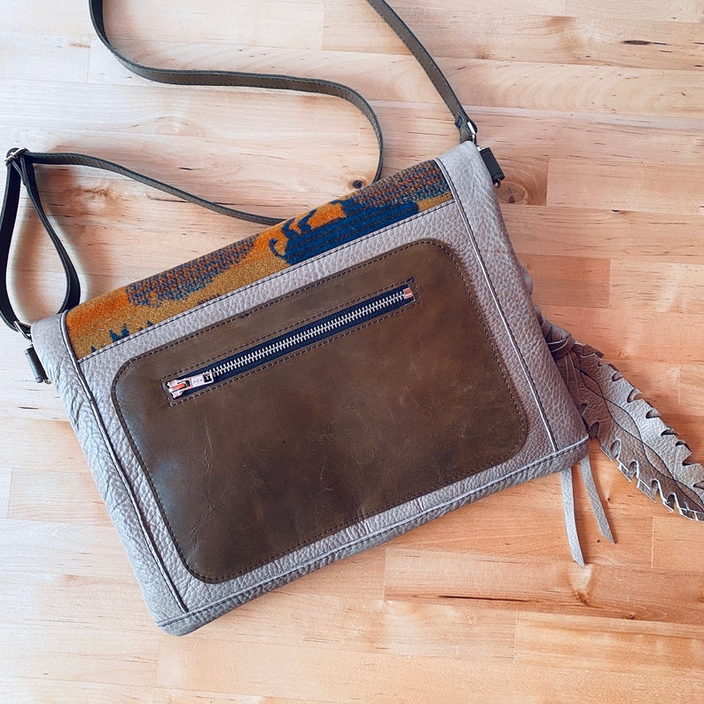 Leather Crossbody Bag Fold Over Bag Fold Over Purse Oregon - Etsy