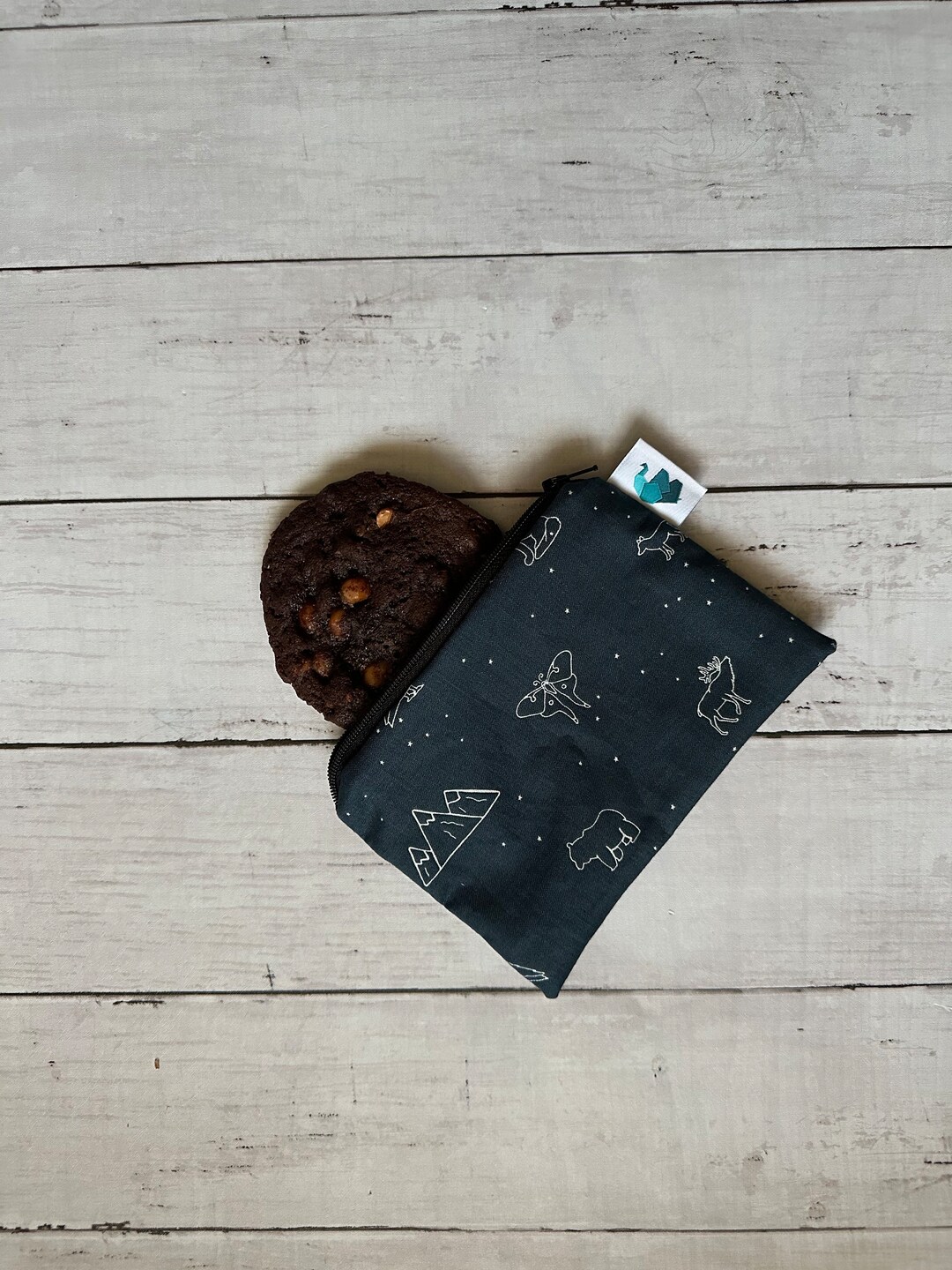 Reusable Zipper Snack Bag, Machine Washable With a Water Repellent ...