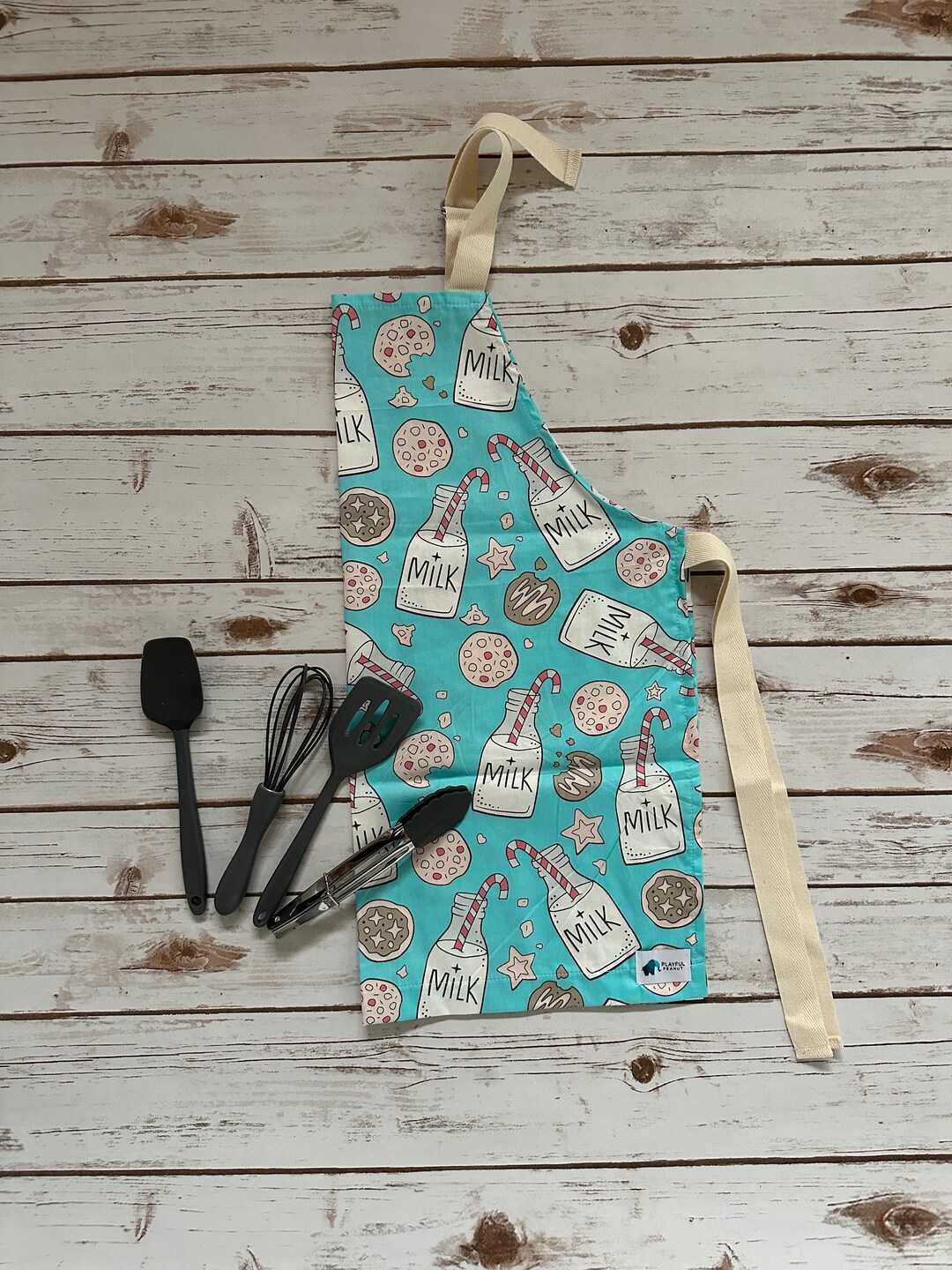 Milk & Cookies Apron, Available in Sizes for Toddlers, Youth/tweens and ...