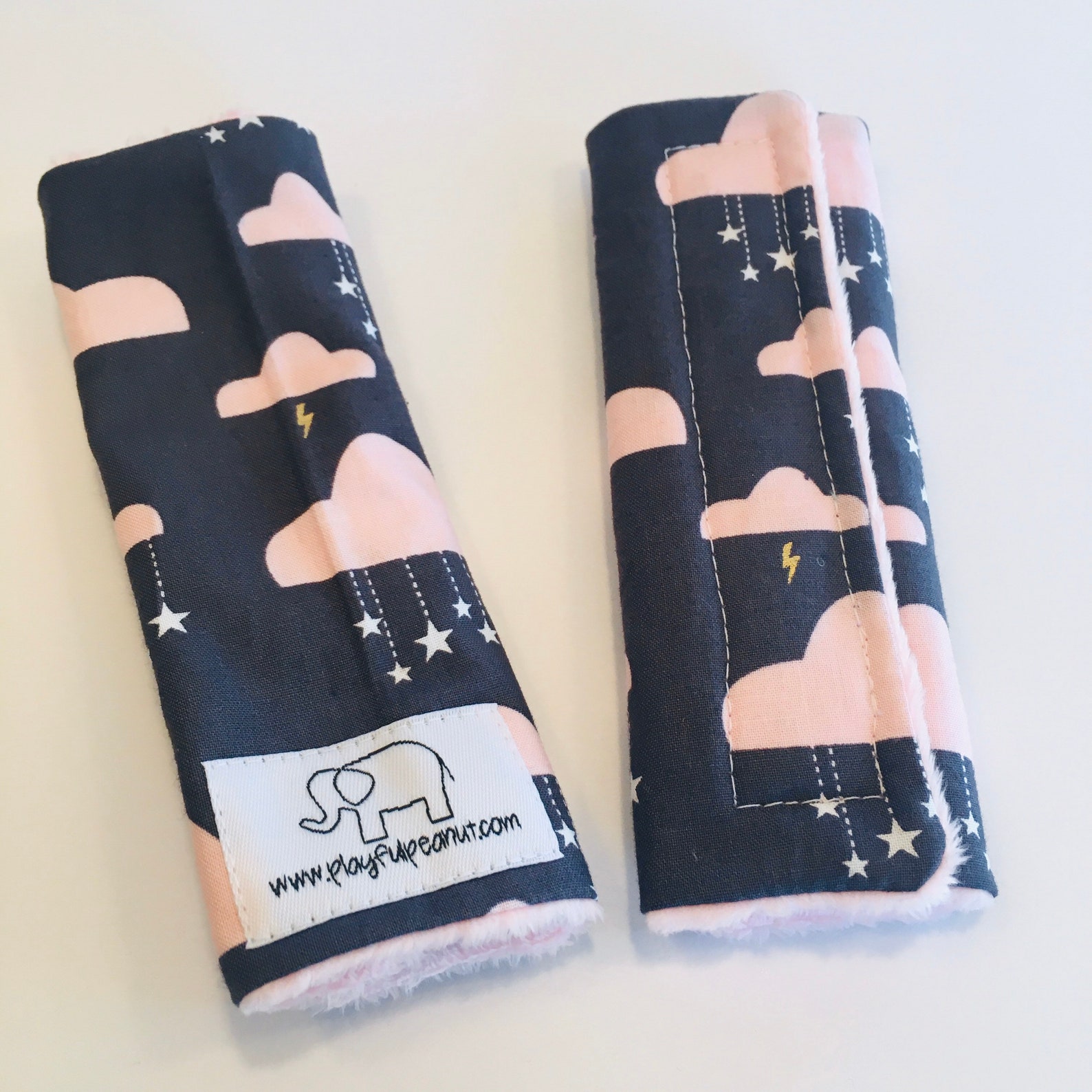 Car Seat Strap Covers Stroller Strap Covers Reversible Strap | Etsy