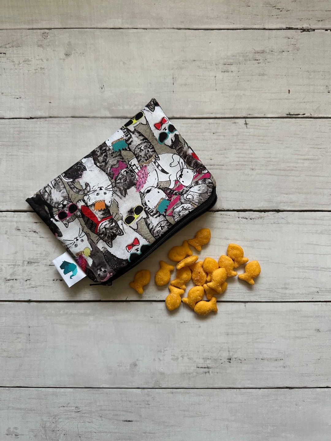 Reusable Zipper Snack Bag, Machine Washable With a Water Repellent ...