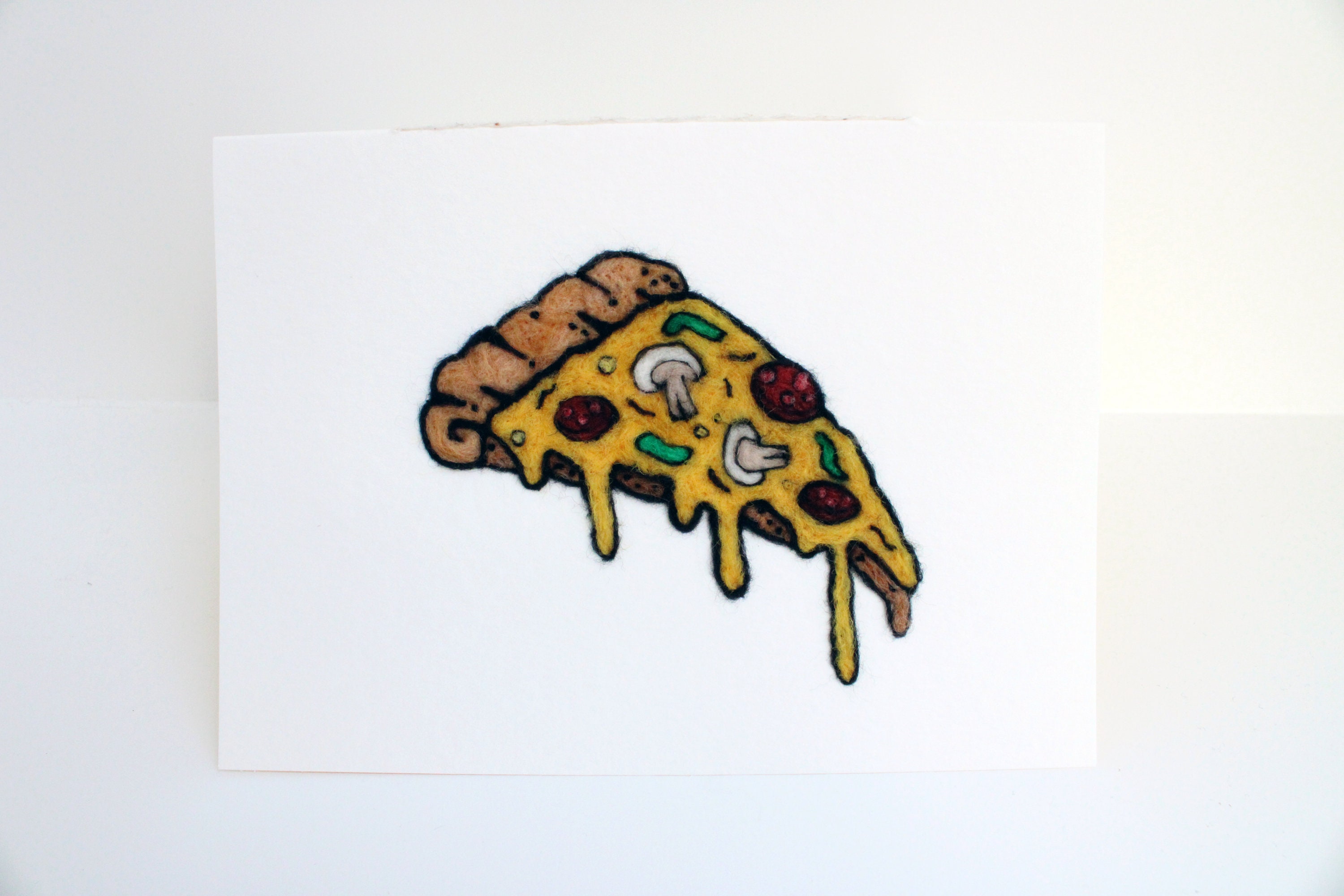 Pizza Slice Card - Etsy