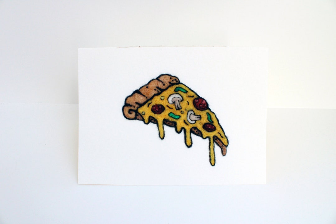 Pizza Slice Card - Etsy