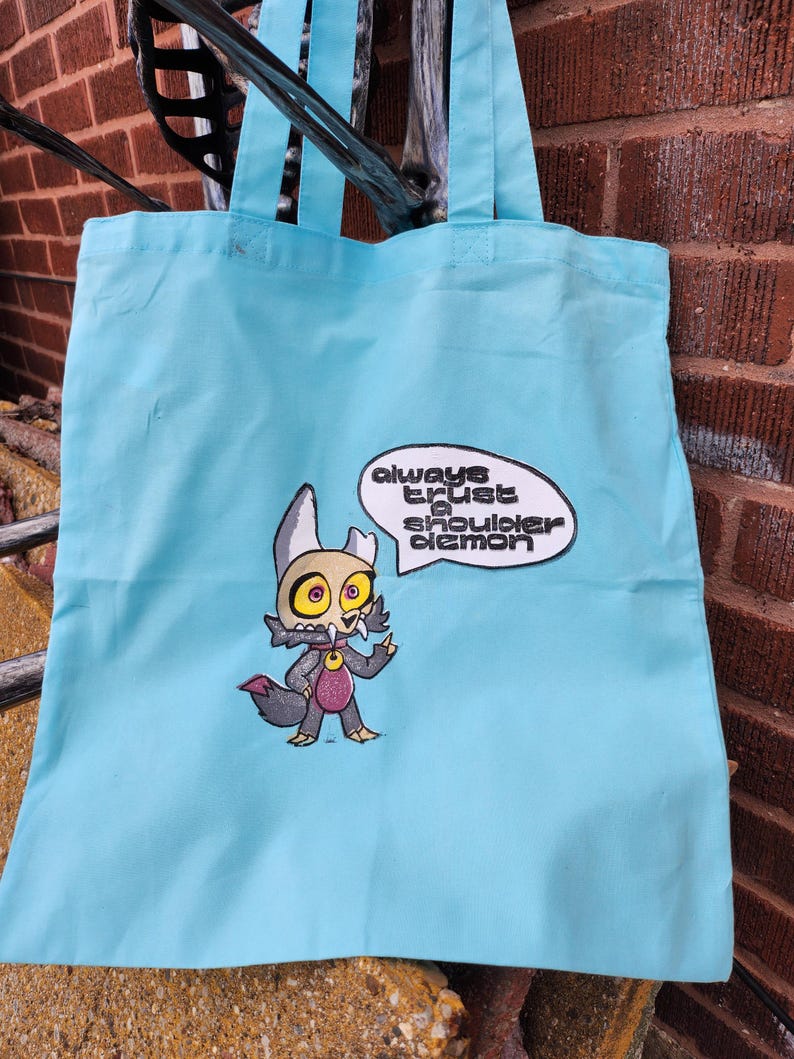 Always Trust a Shoulder Demon Tote Bag | TOH King Fanart | Misprint ...