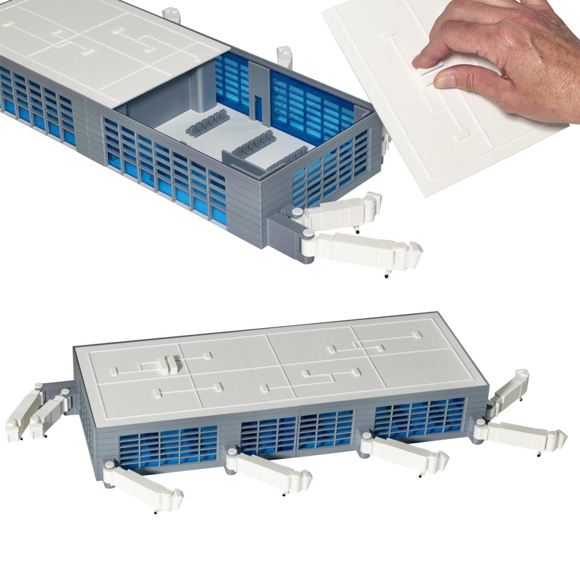 3D Printed Model Airport Terminal – Fits Daron Planes (18” X 7”) - Etsy