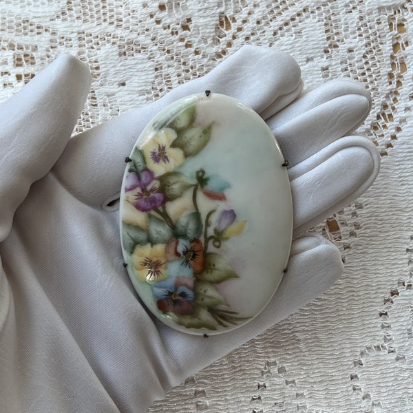 Porcelain Brooch - Etsy