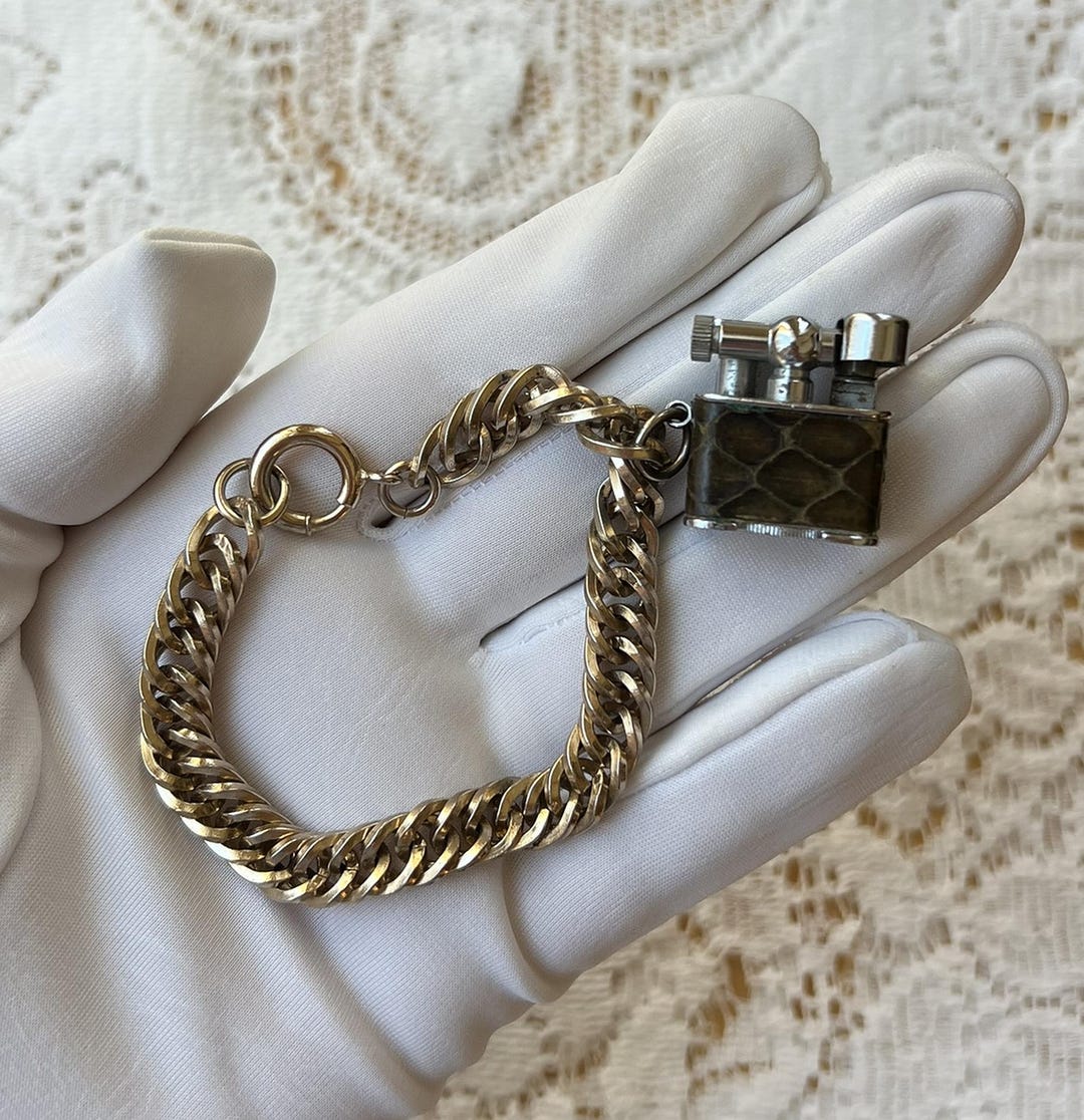 Vintage Miniature Aladin Lighter on Bracelet - Etsy