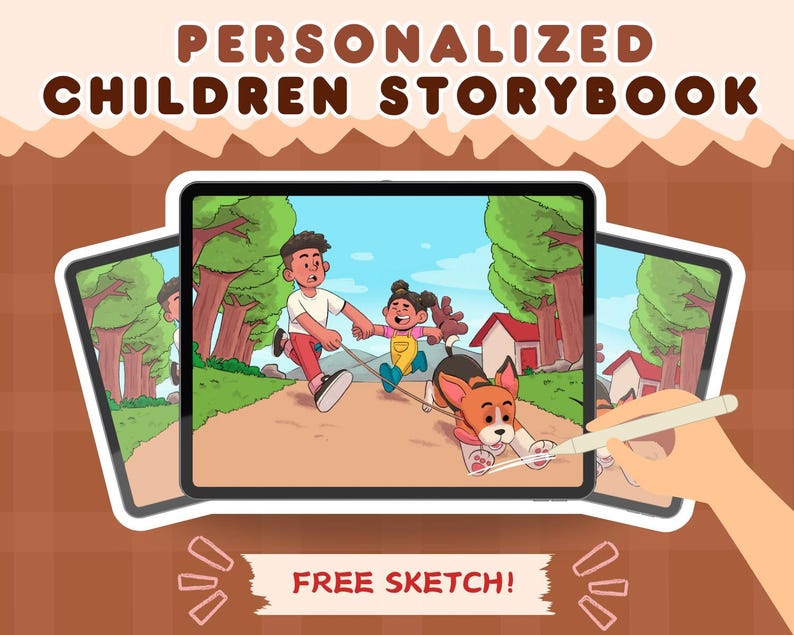 Customized Children's Book Illustration, Personalized Story Book ...