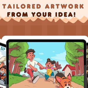 Customized Children's Book Illustration, Personalized Story Book ...