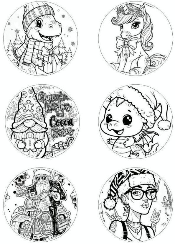 100+ Christmas Coloring Pages for Everyone Includes Color Your Own Gift ...