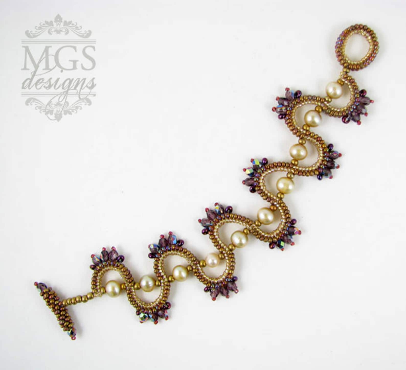 Sine Wave Bracelet - Beading Pattern/tutorial Downloadable PDF - Etsy