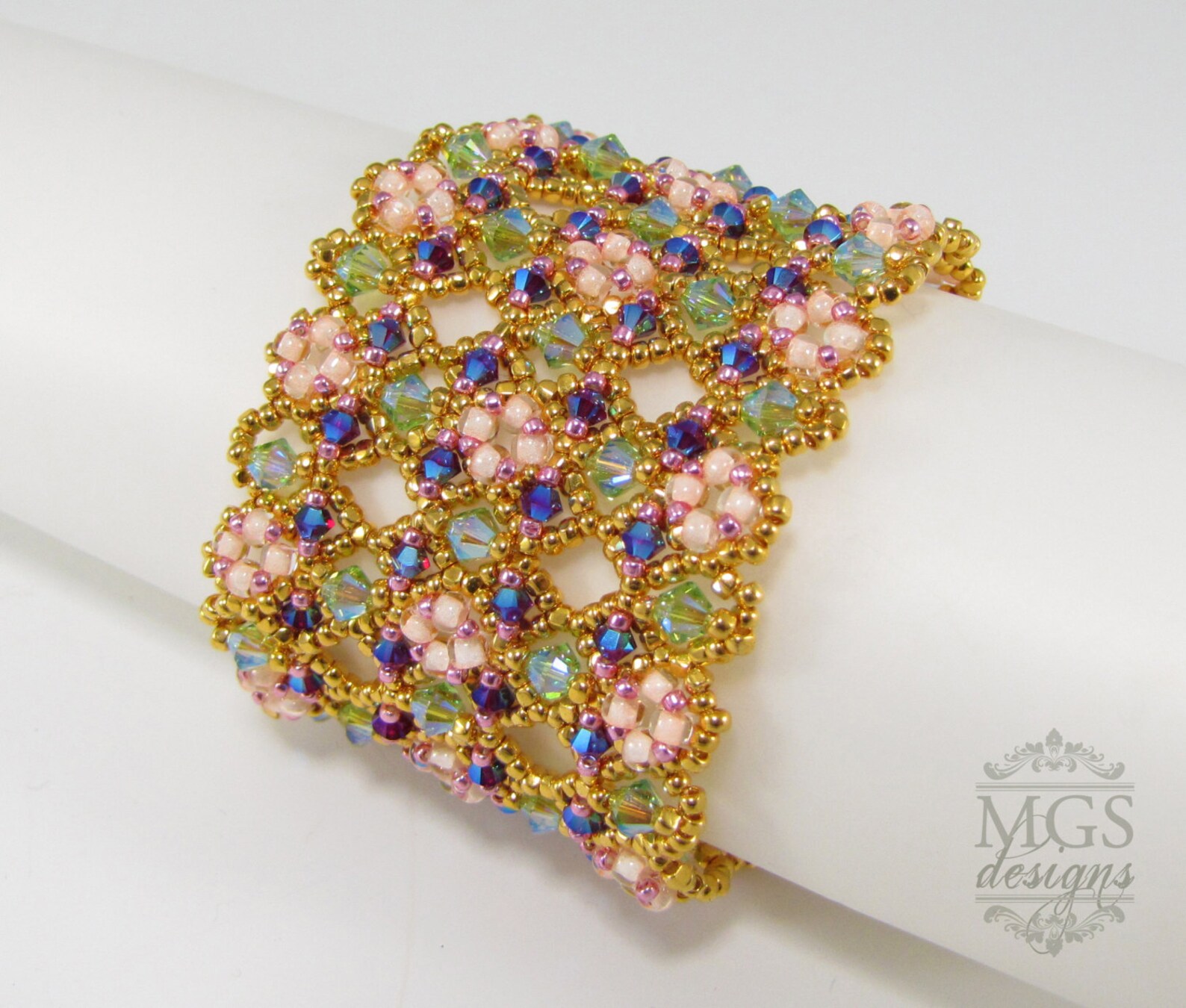Mellow Gold Variations Bracelet - Beading Pattern/tutorial Downloadable ...