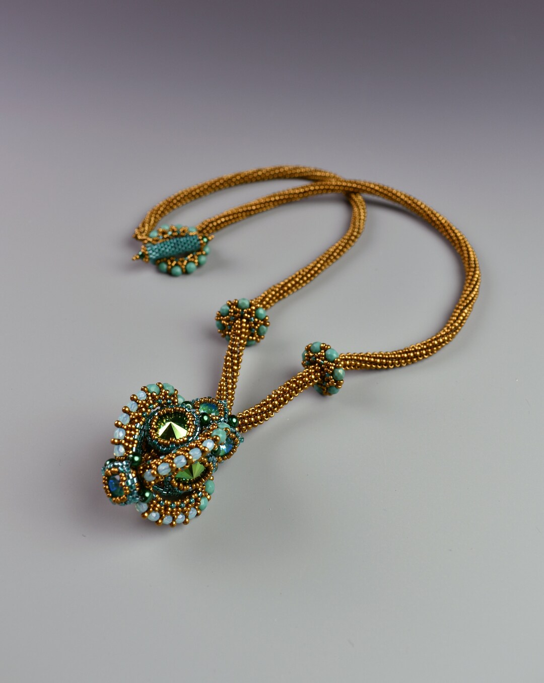 Curio Necklace Kit DIY Beaded Jewelry Project - Etsy