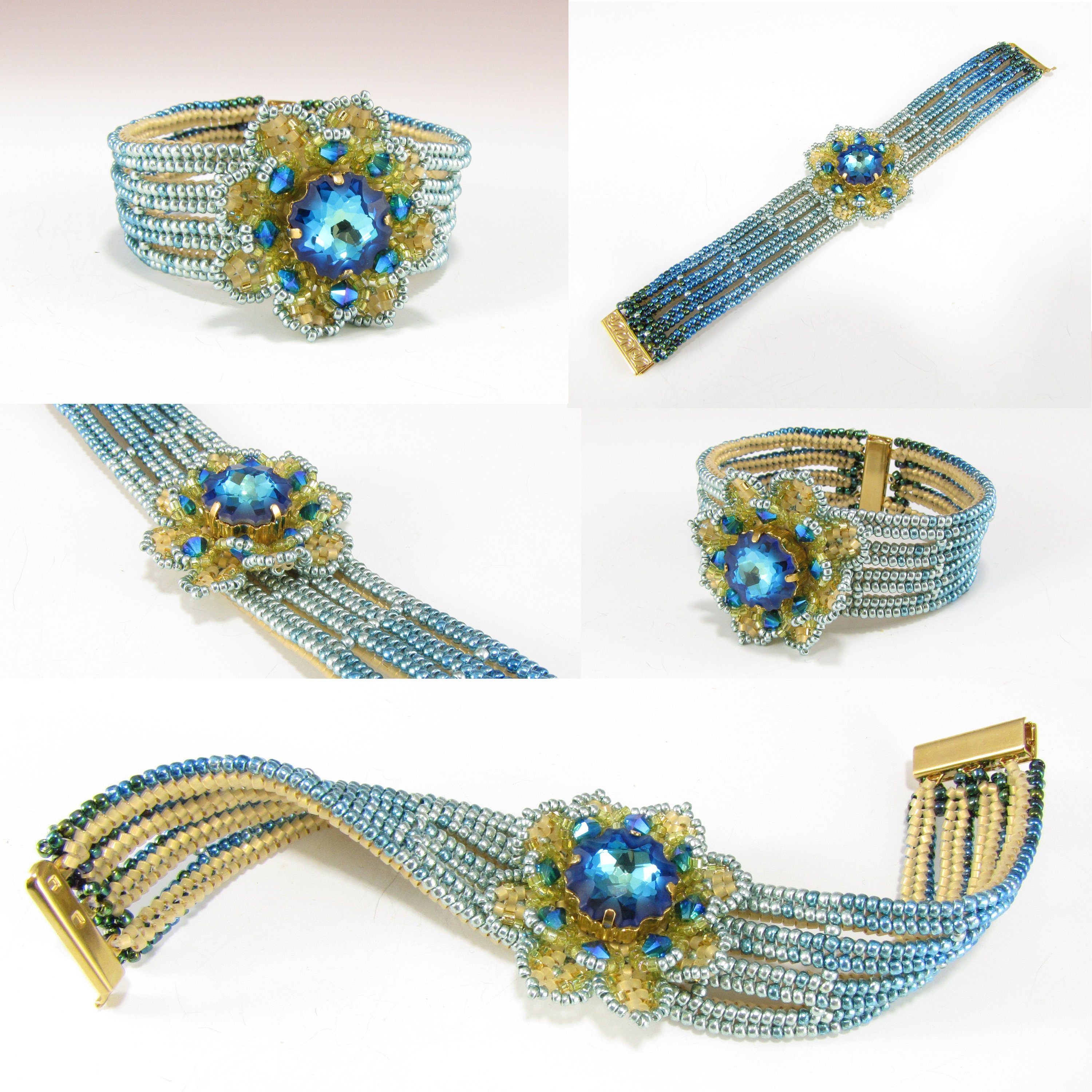Prism Flower Bracelet Kit - DIY Beaded Jewelry Project - Etsy
