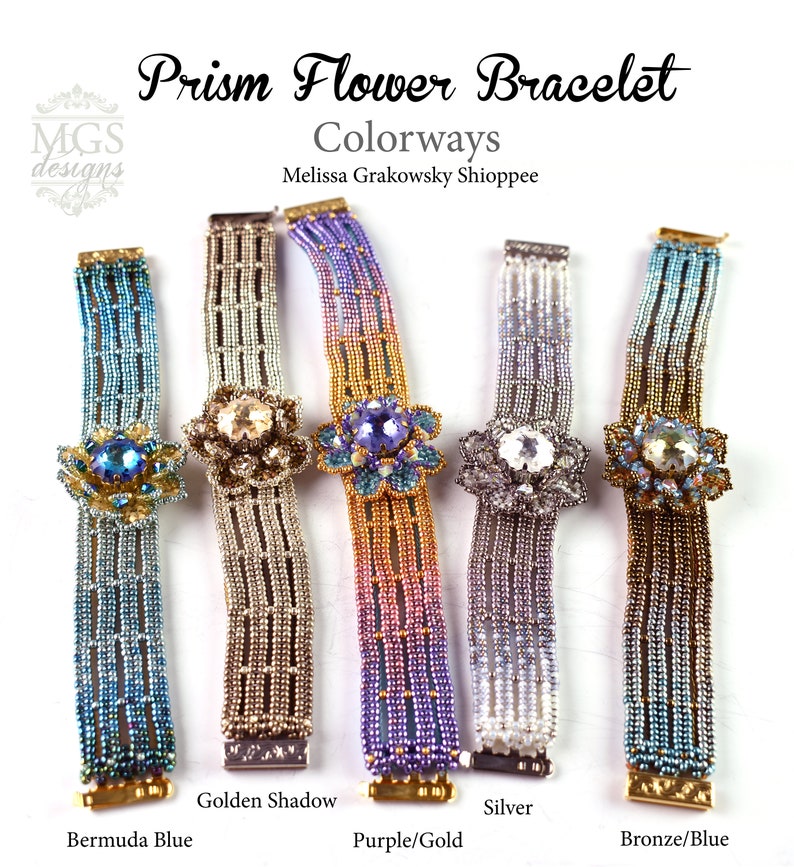 Prism Flower Bracelet Kit - DIY Beaded Jewelry Project - Etsy