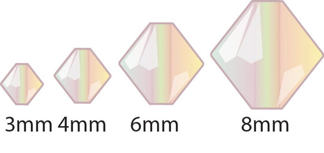 Bicone Beads Vector Graphic - SVG File, AI File, PDF File - Etsy