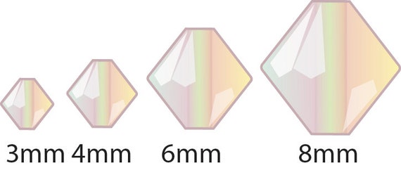 Bicone Beads Vector Graphic SVG File AI File PDF File | Etsy