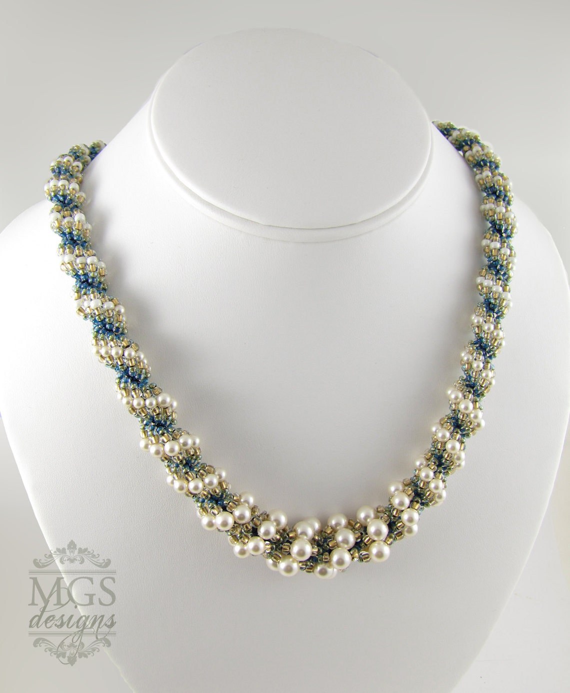 Spiraling Pearls Necklace - Beading Pattern/tutorial Downloadable PDF ...