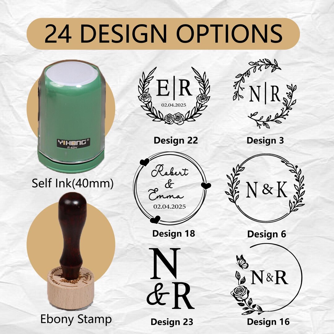 Custom Address Stamp | Wedding Stamper | Self Inking Stamp | Custom ...