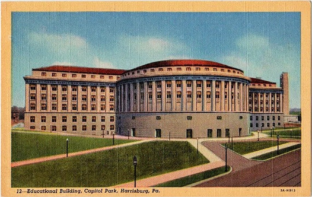 Vintage Pennsylvania Postcard the Forum Building, Harrisburg unused - Etsy