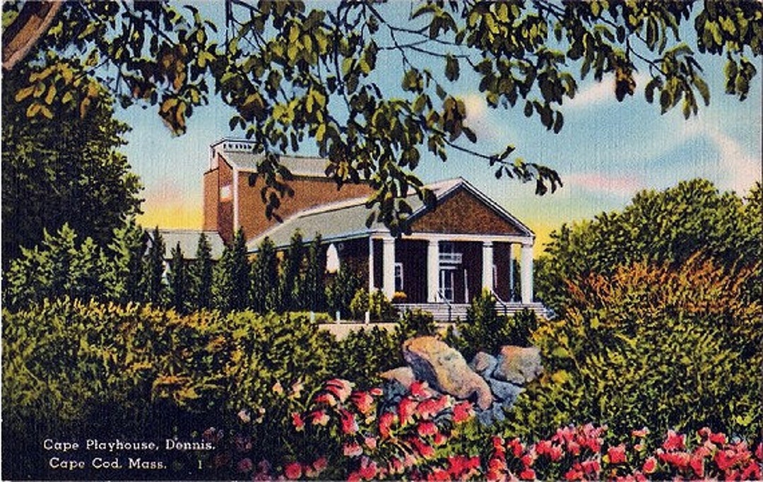 Vintage Cape Cod Postcard the Cape Playhouse, Dennis unused - Etsy