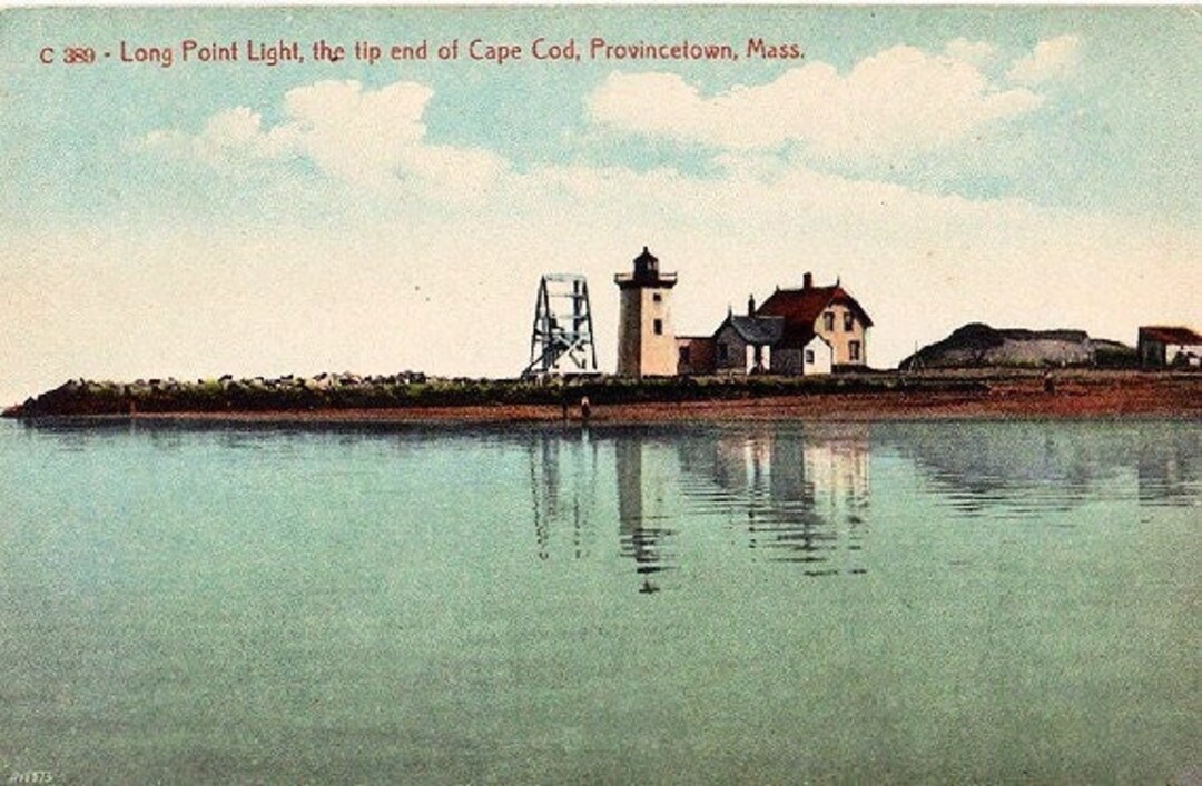 Antique Cape Cod Postcard - Long Point Light, Provincetown (unused) - Etsy