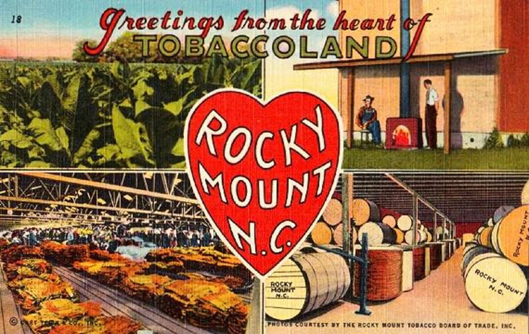 Vintage North Carolina Postcard - Greetings From the Heart of ...
