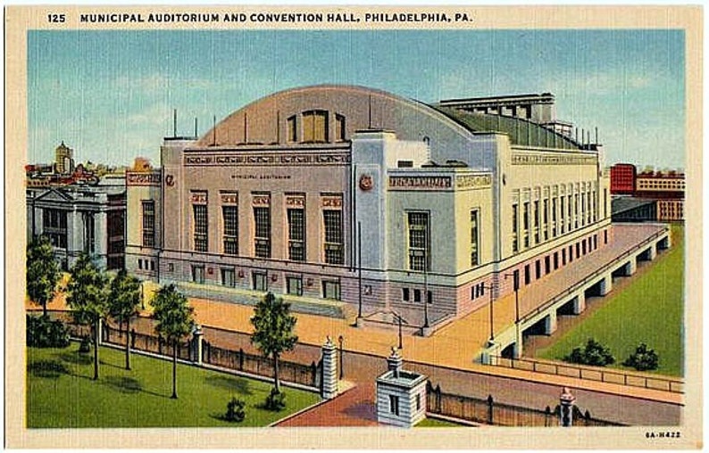 Vintage Philadelphia Postcard the Philadelphia Convention - Etsy