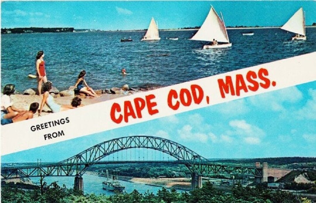 Vintage Cape Cod Postcard Greetings From Cape Cod, Mass. - Etsy