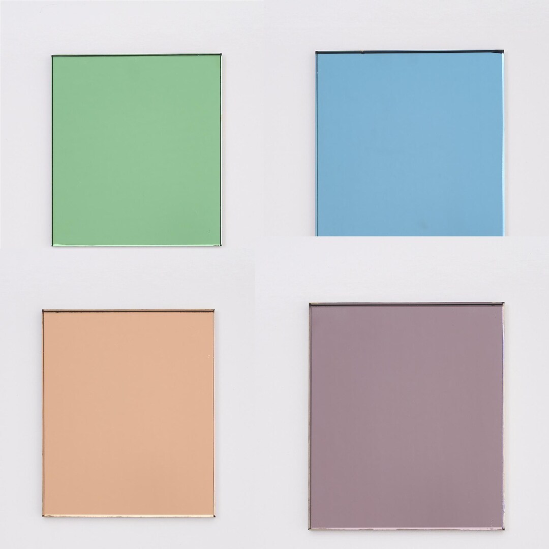 Tinted Color Glass Mirror Sample - Etsy