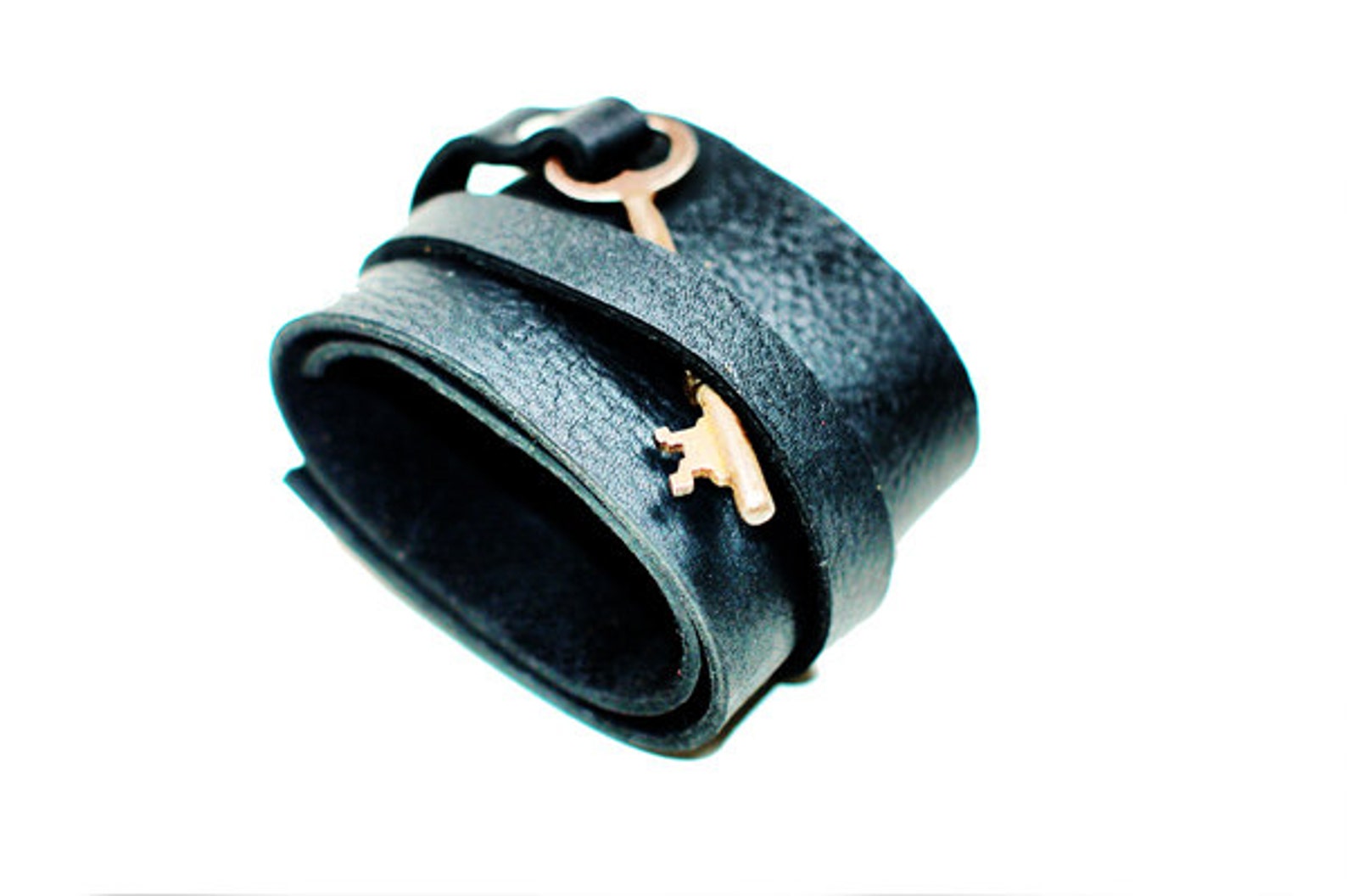 Antique Skeleton Key Wrap Around Leather Cuff | Etsy