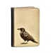 Raven Leather Journal Black Bird Artist Notebook Crow Refillable Laser ...