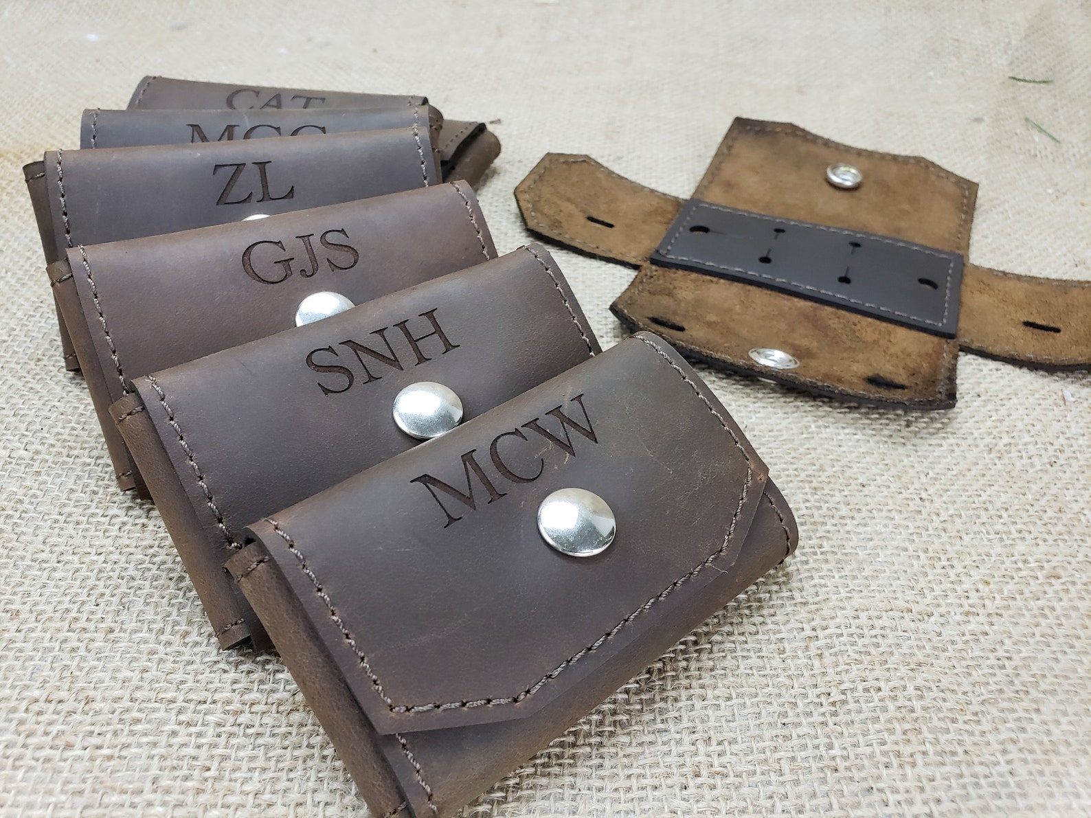 Leather Tuxedo Stud Case - Cuff Link Travel Case - Stud Box Shirt Stud ...