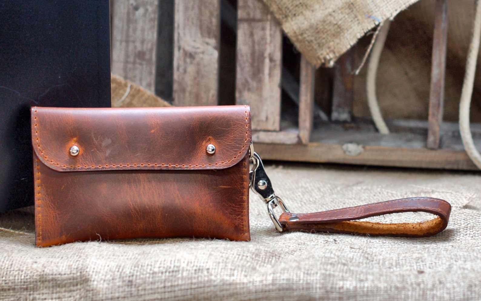 Leather Phone Case Phone Wallet Distressed Leather Carry Pouch | Etsy