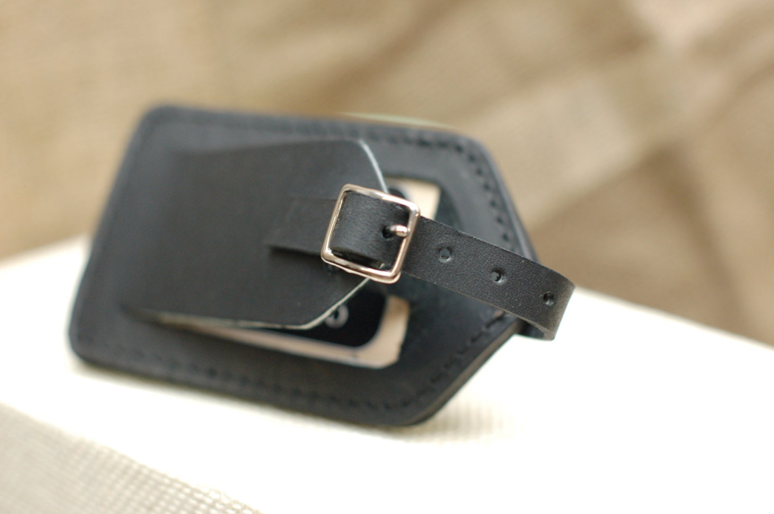 Personalized Leather Luggage Tag With Monogram Travel Gift for Man ...