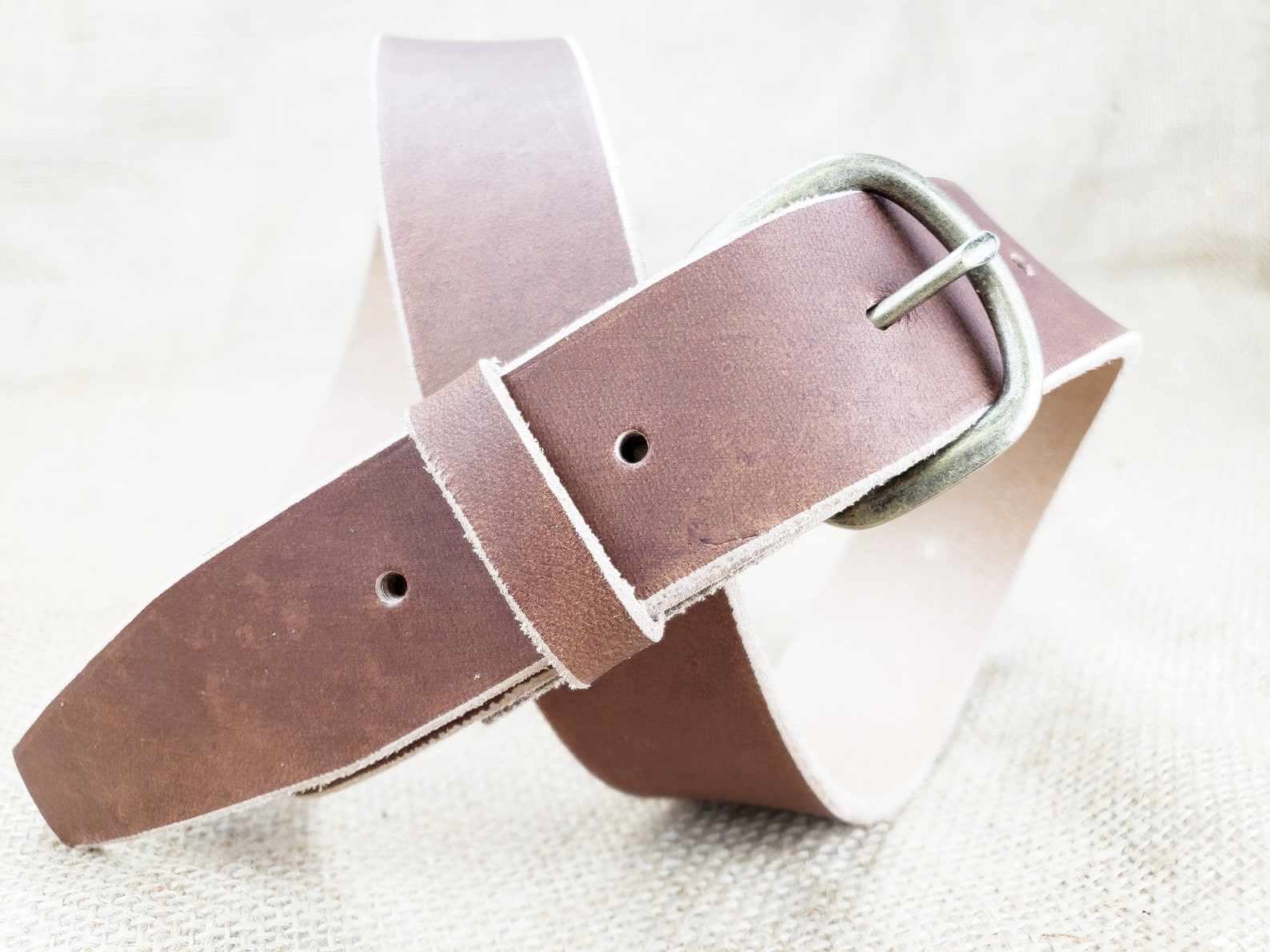 Plain Leather Belt - Distressed Leather Belt With Brass Hardware ...
