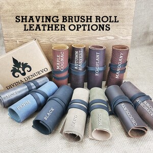 Shaving Brush Case Wet Shave Brush Protector Roll Dopp Kit Toiletry Bag ...