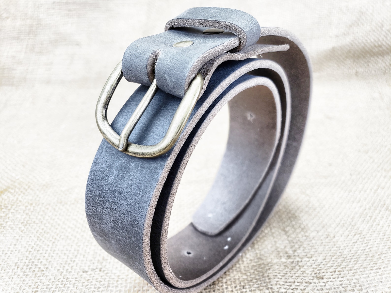 Plain Leather Belt - Distressed Leather Belt With Brass Hardware ...