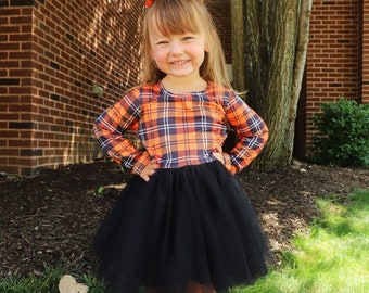 Girls Fall Plaid Dress - Etsy